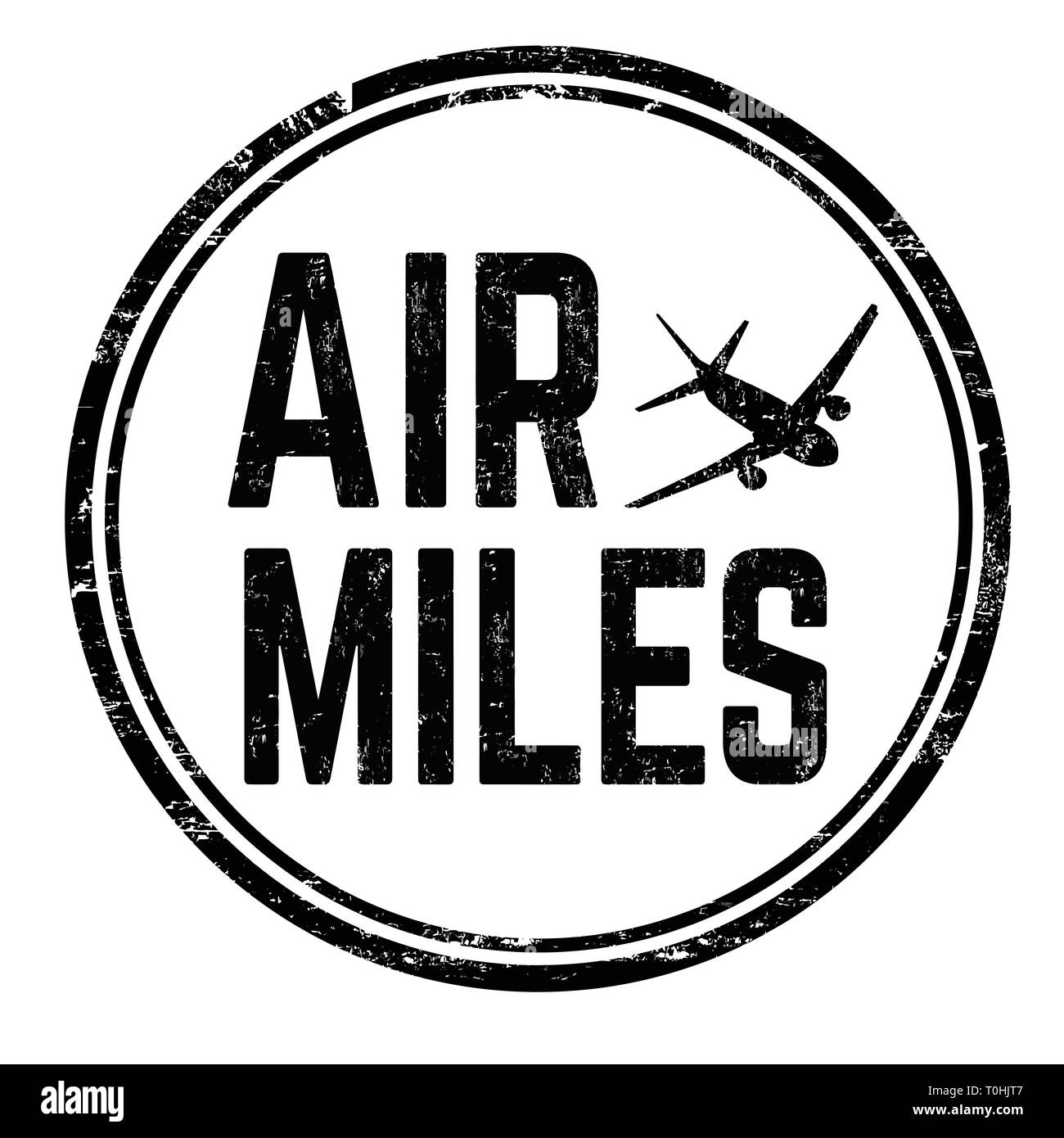 Air miles sign or stamp on white background, vector illustration Stock ...
