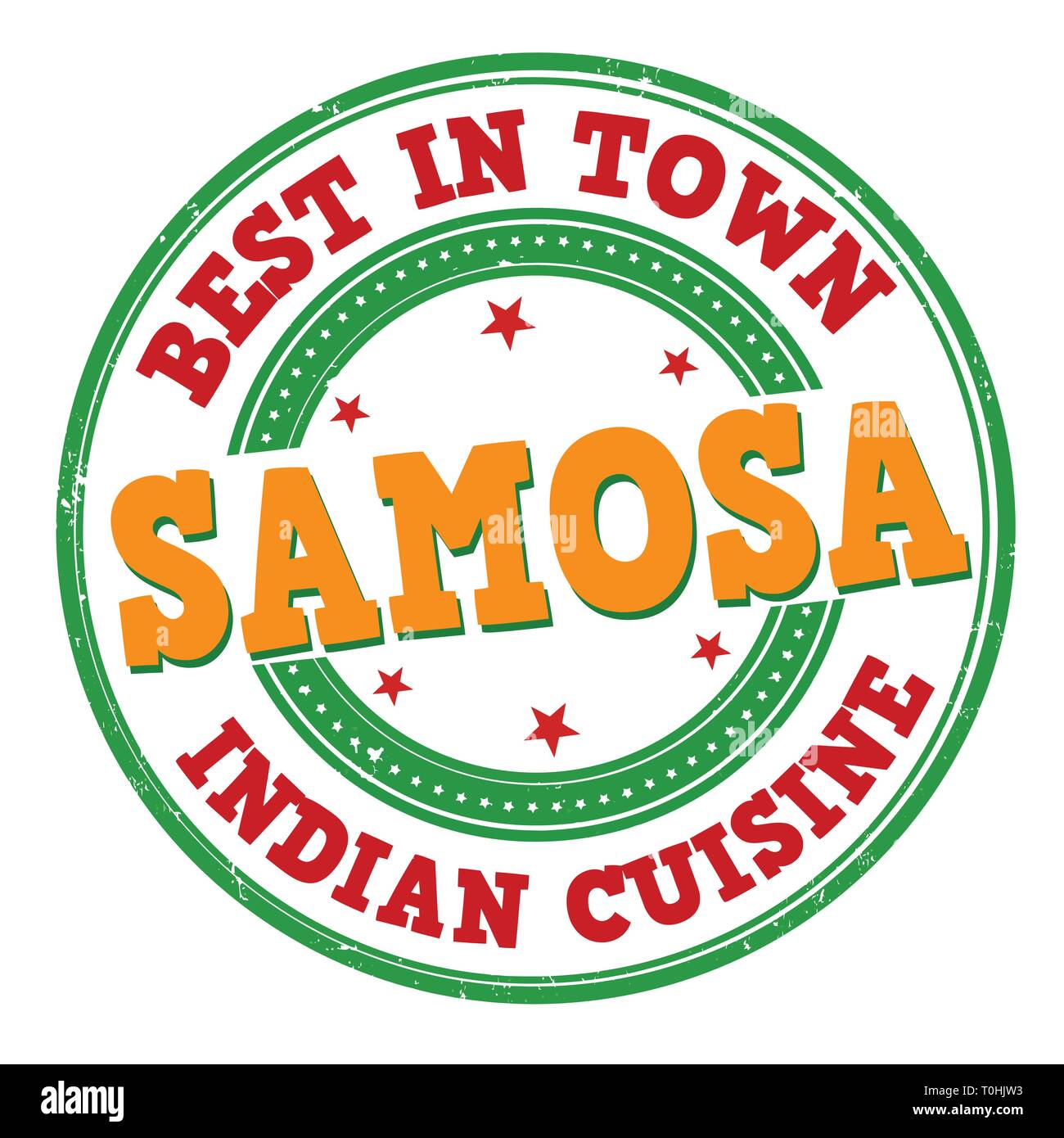 Samosa sign or stamp on white background, vector illustration Stock ...