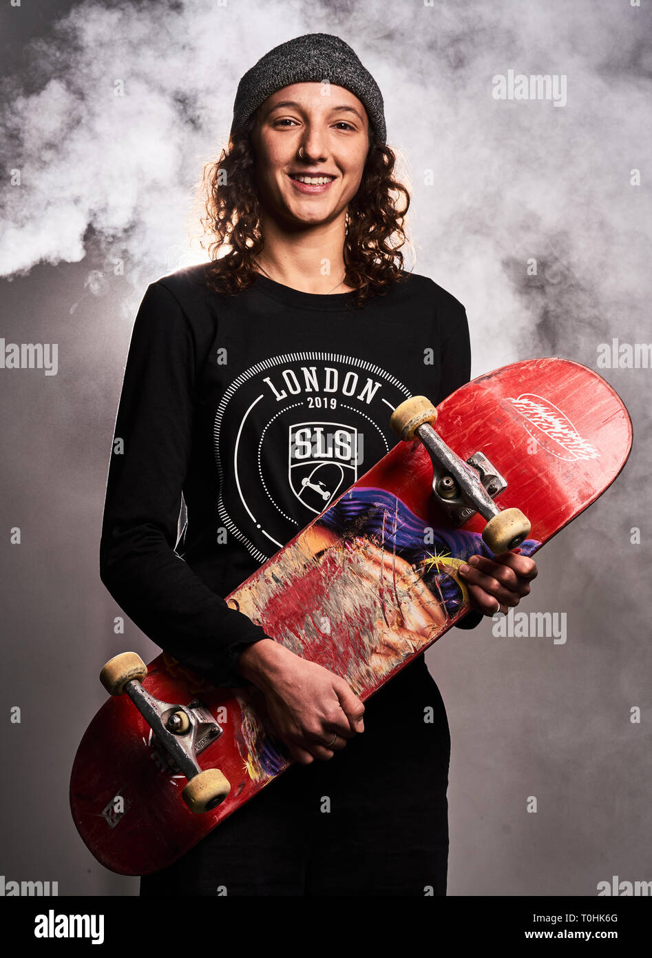 Helena Long during the Street League Skateboarding World Tour media ...