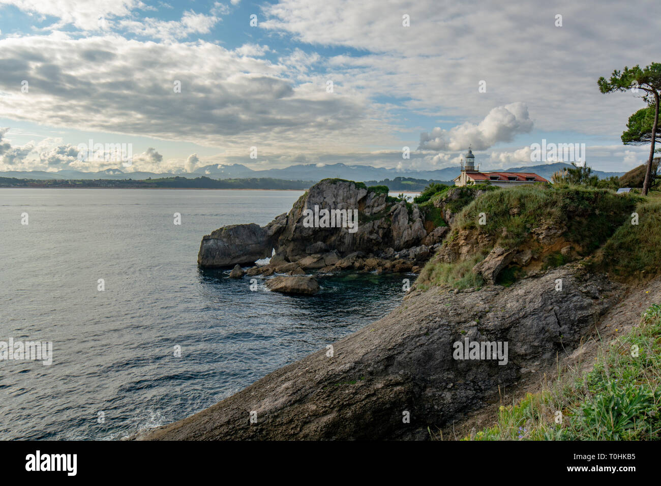 Santander, Spain; September , 2017: View of La Magdalena Peninsula ...