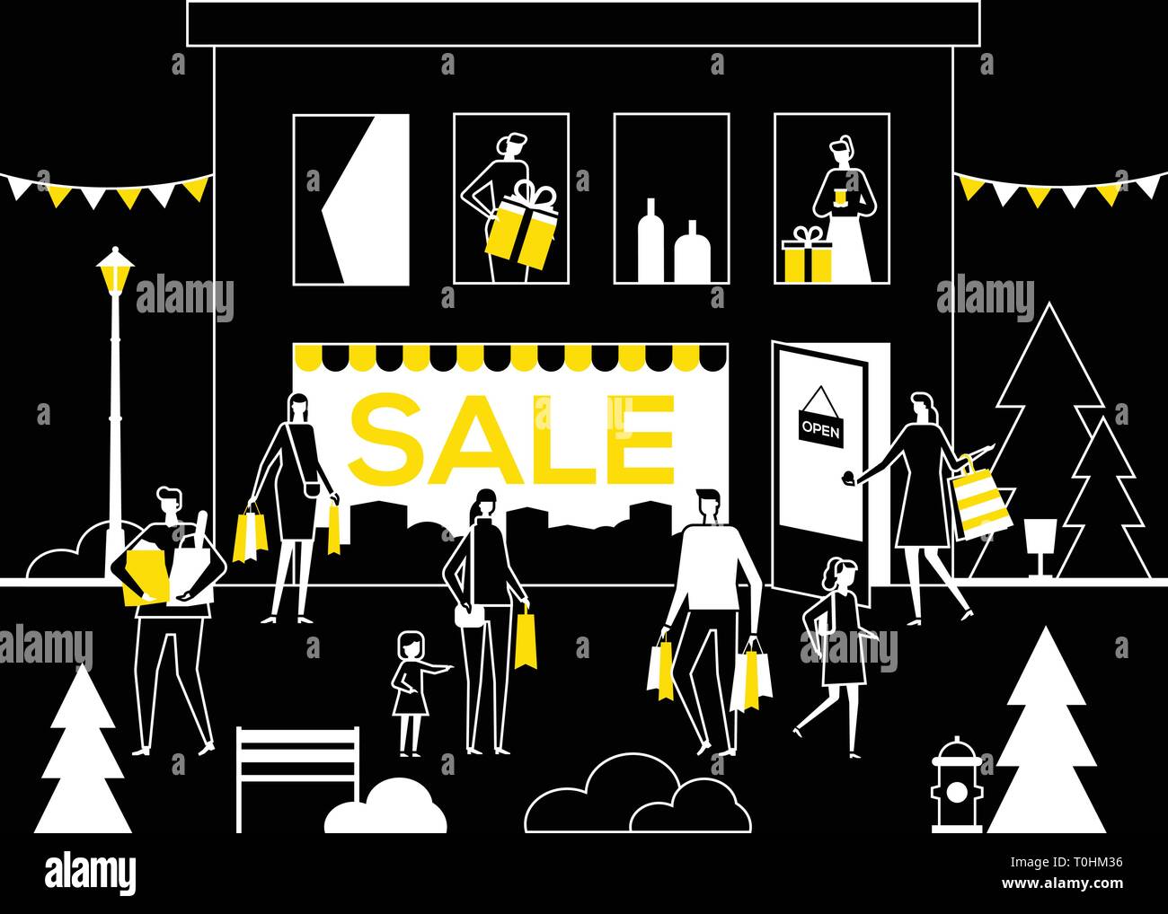Big Sale - flat design style vector illustration Stock Vector Image ...