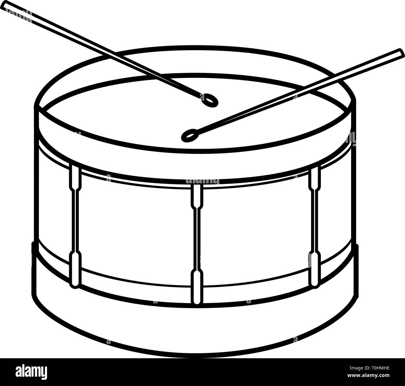 drum instrument musical icon vector illustration design Stock Vector ...