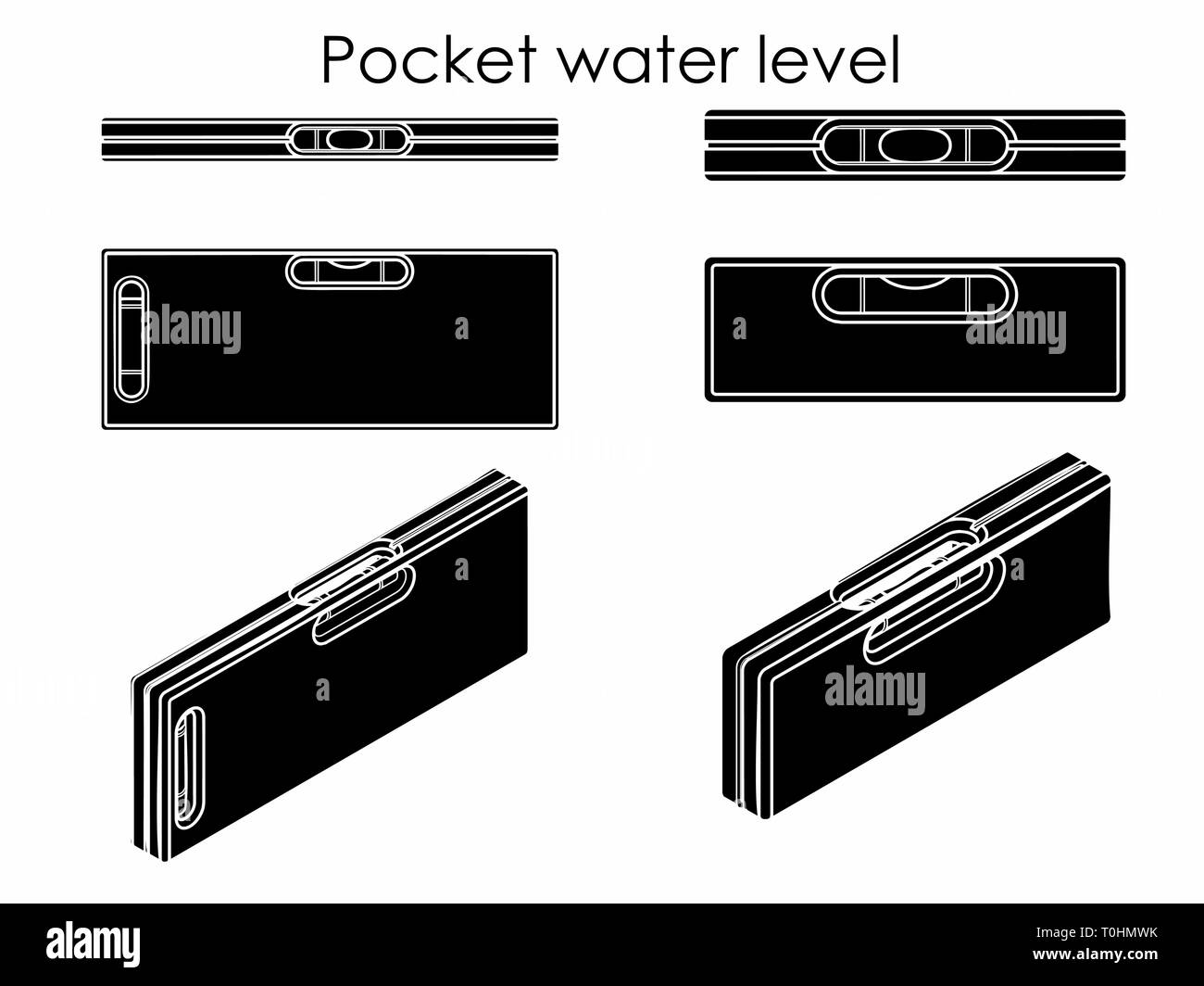 Ruler water level Stock Vector Images - Alamy