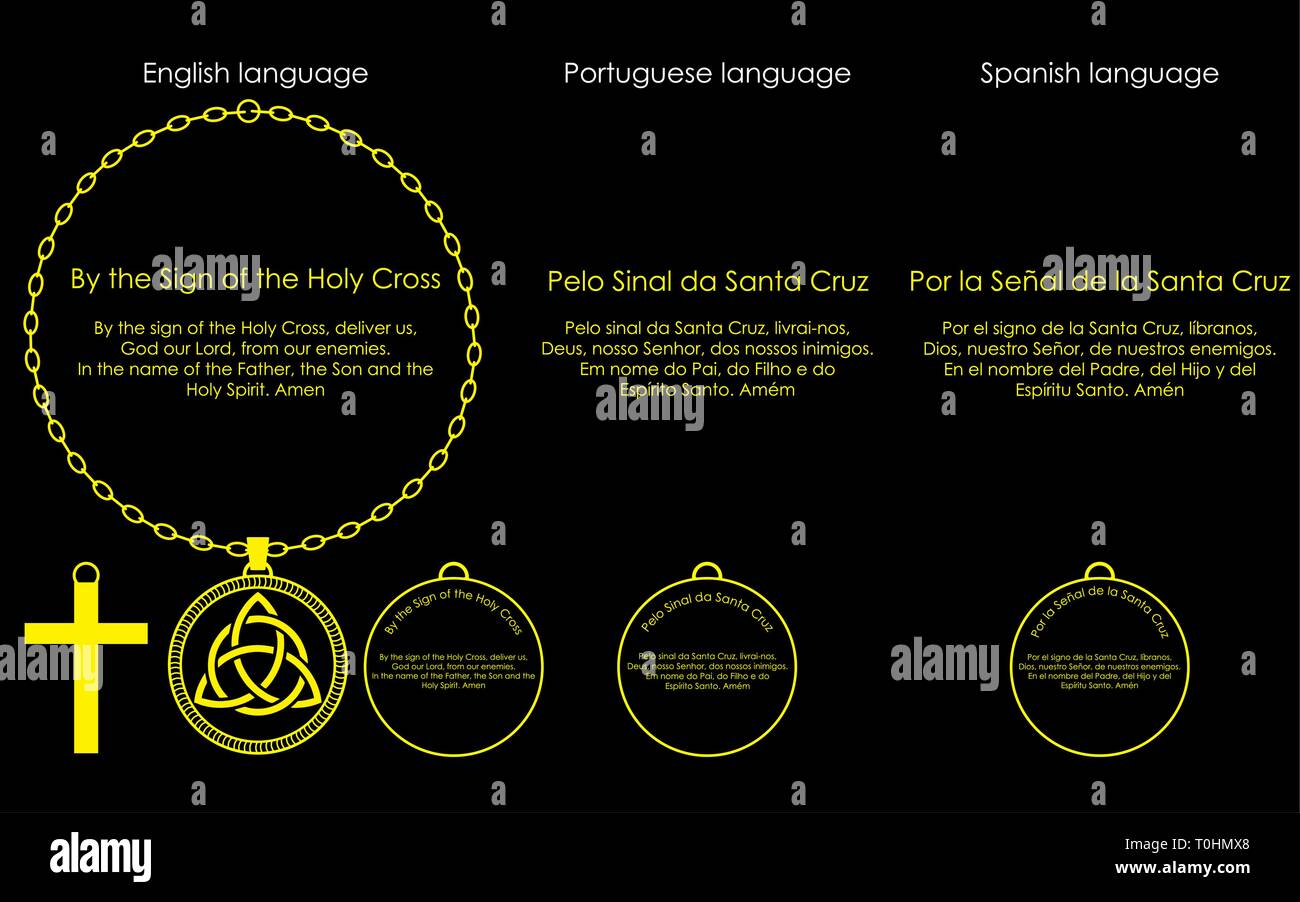 Prayer Holy Cross Stock Vector Image & Art - Alamy