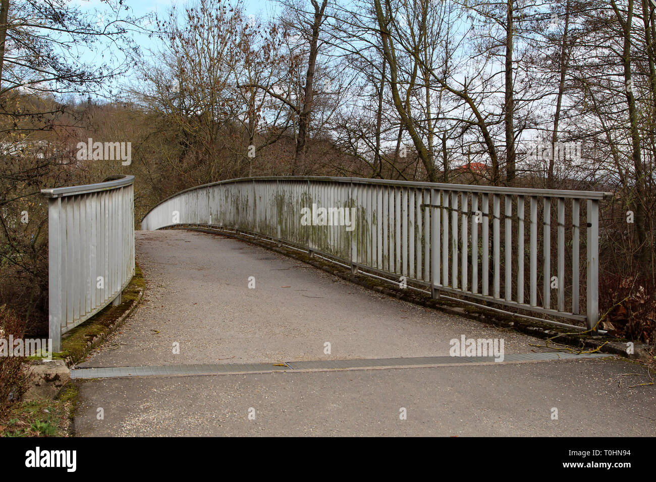 Beautiful bridges for pedestrians in the park Stock Photo - Alamy