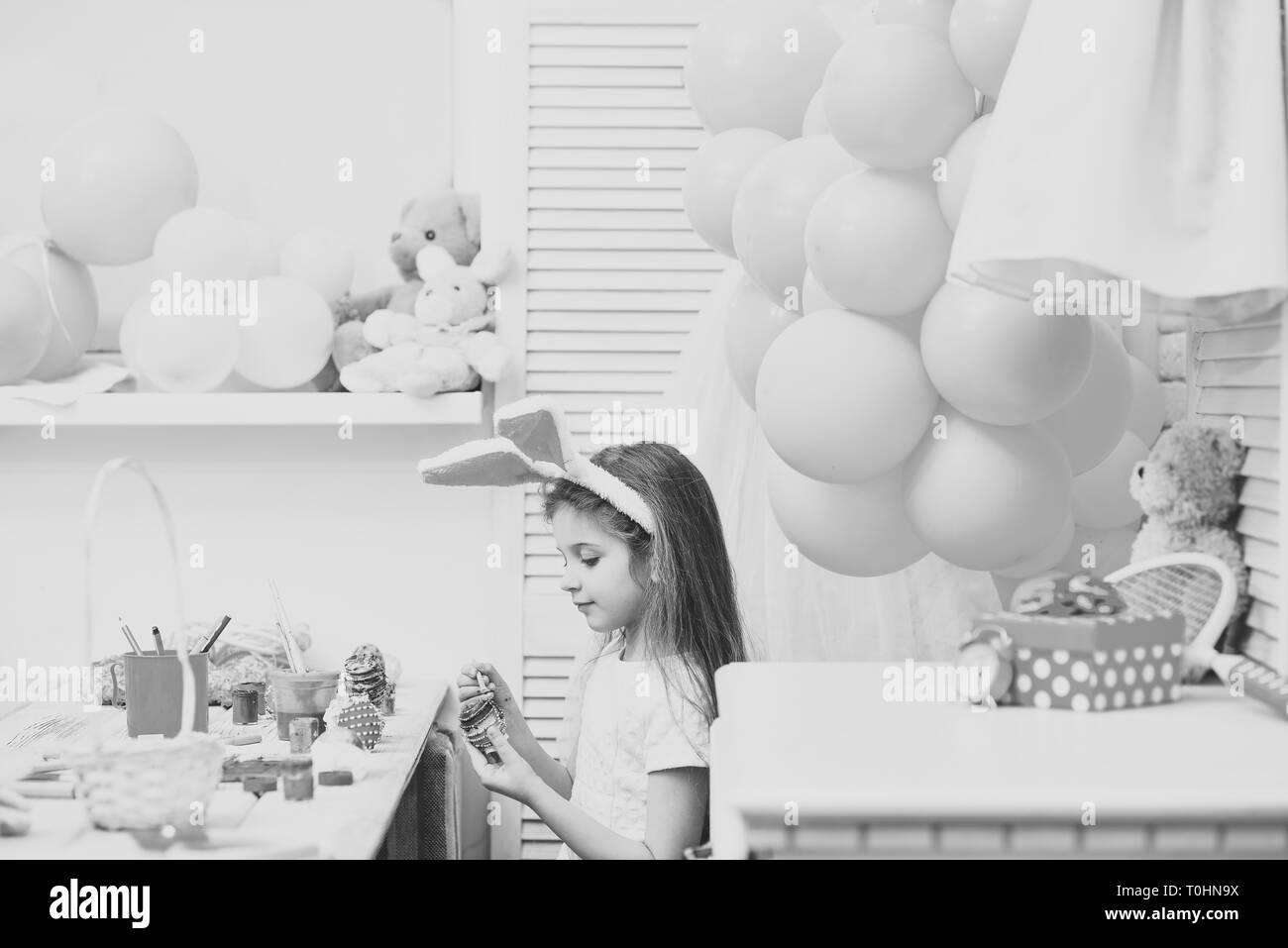 Child in pink Black and White Stock Photos & Images - Alamy