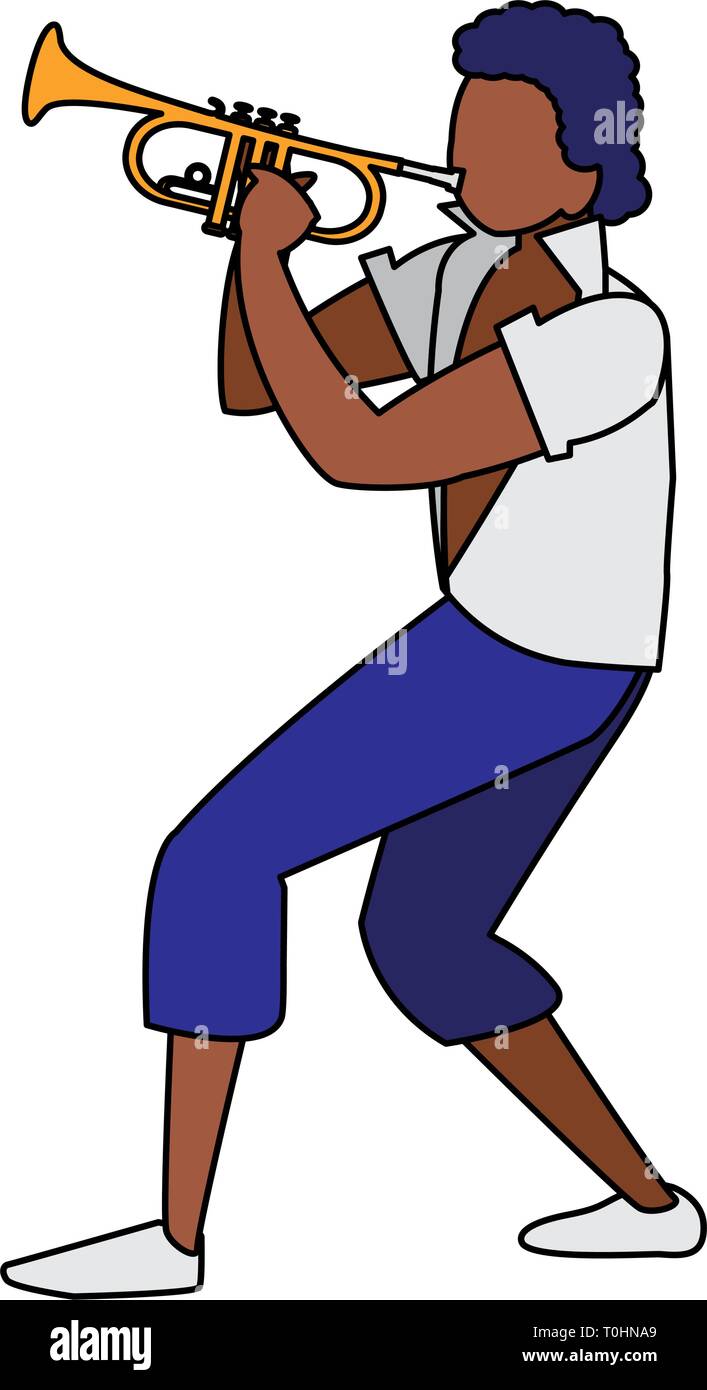 Black Trumpet Player High Resolution Stock Photography and Images - Alamy