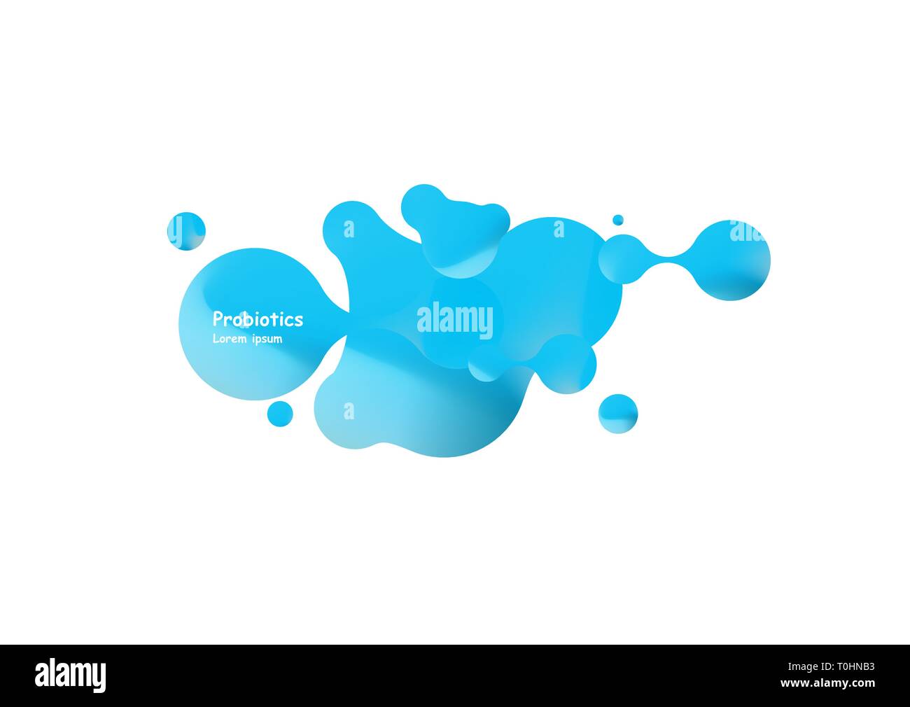 Probiotics bacteria vector design. Concept of design with Lactobacillus ...