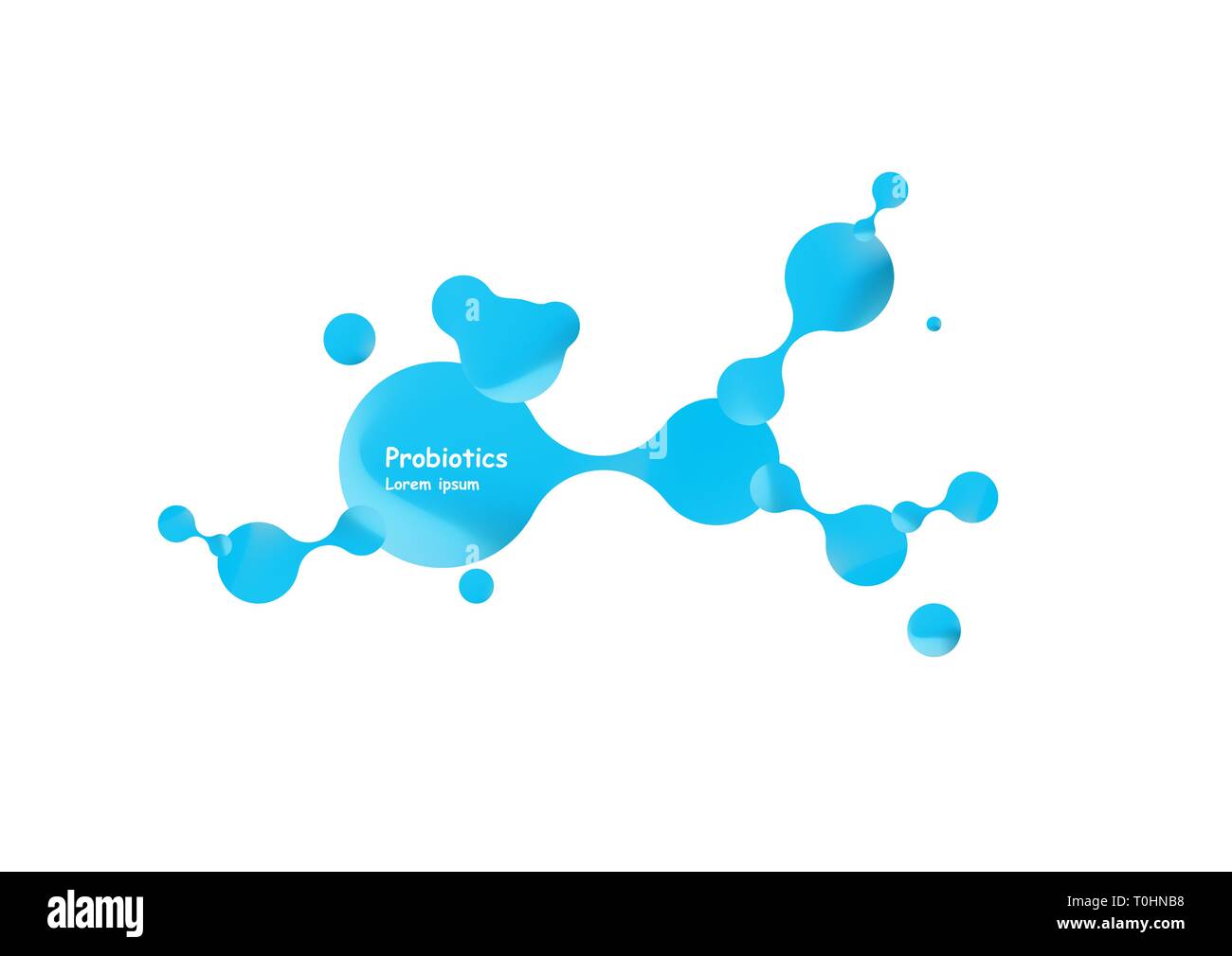 Probiotics bacteria vector design. Concept of design with Lactobacillus ...