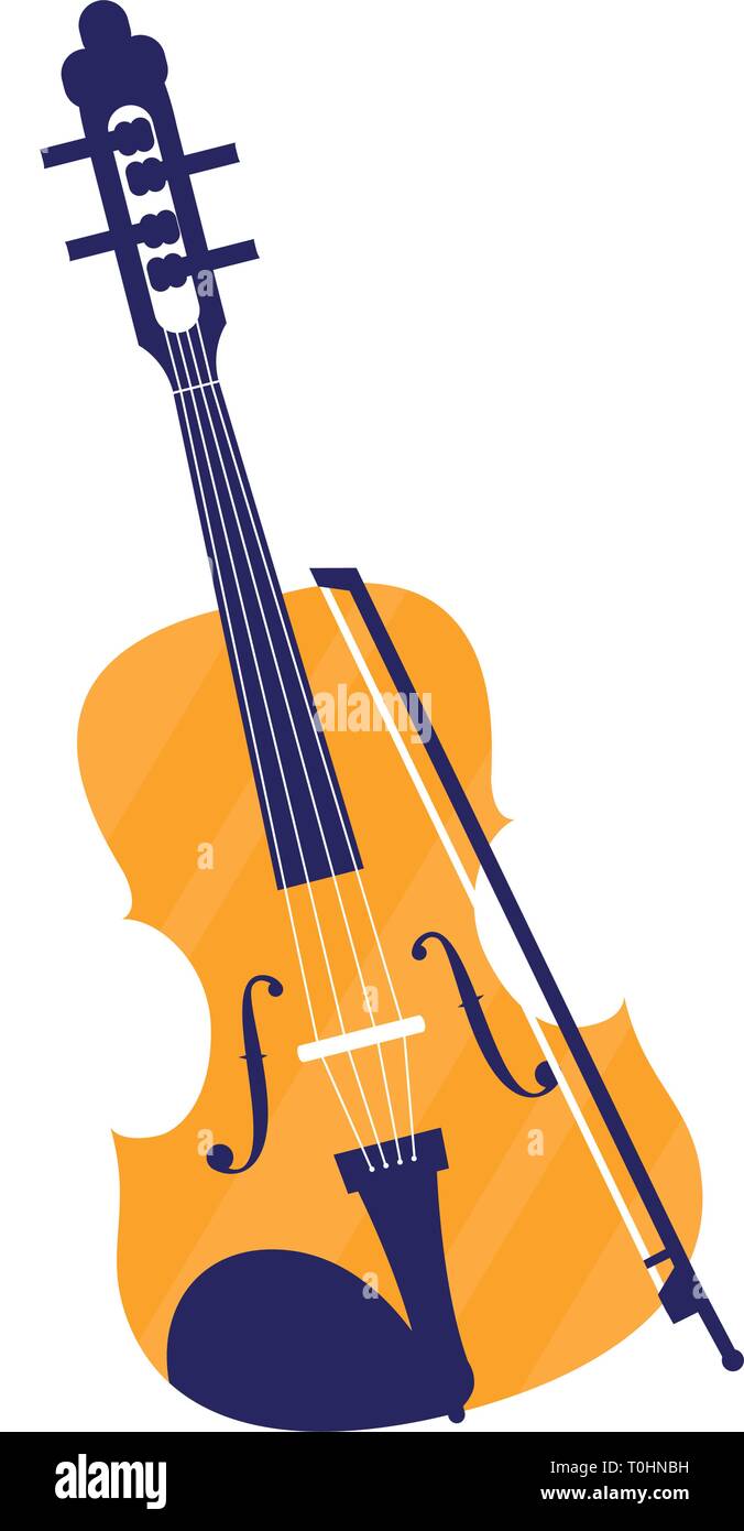 fiddle instrument musical icon vector illustration design Stock Vector ...