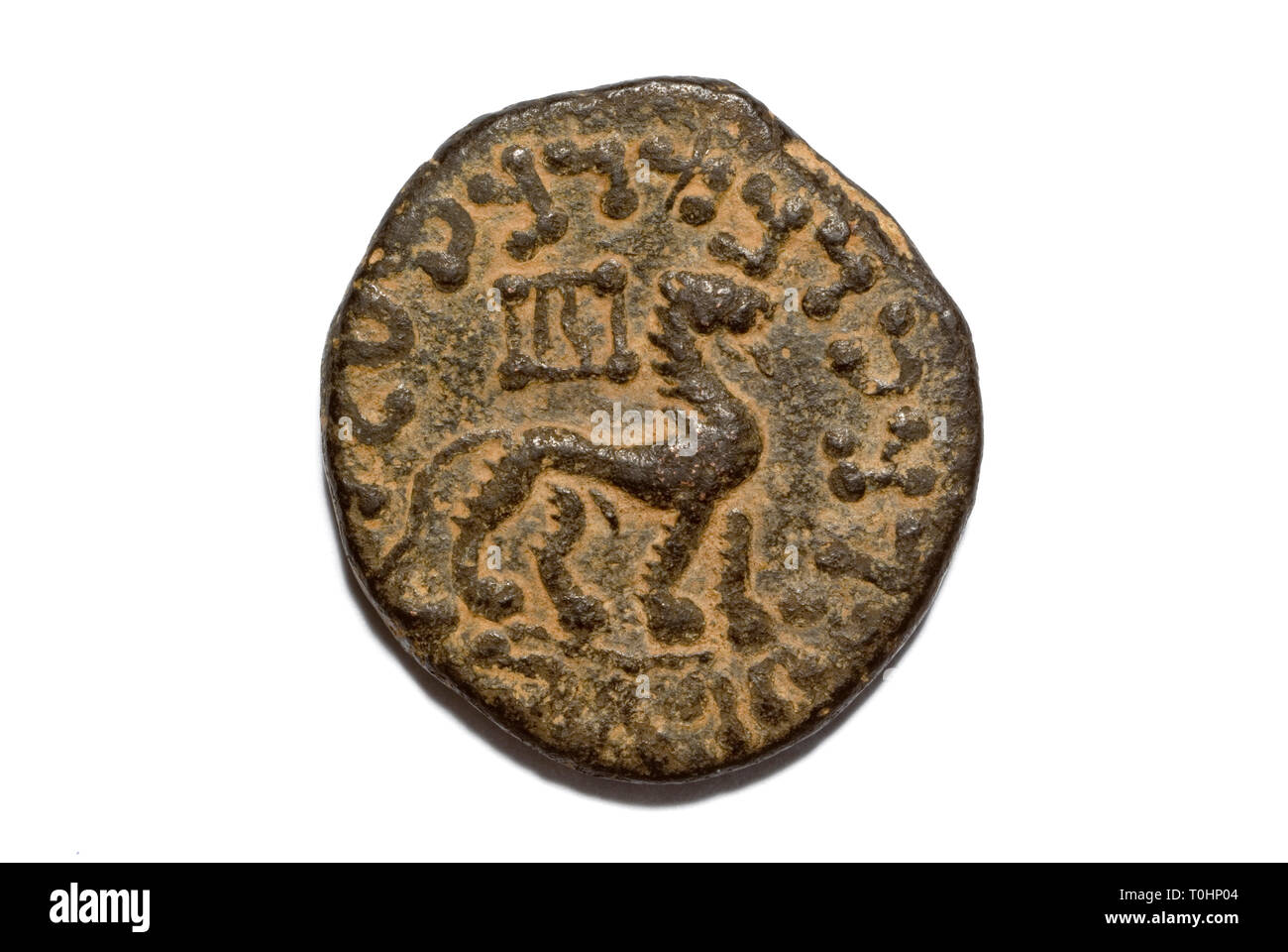 Ancient coin lion Cut Out Stock Images & Pictures - Alamy