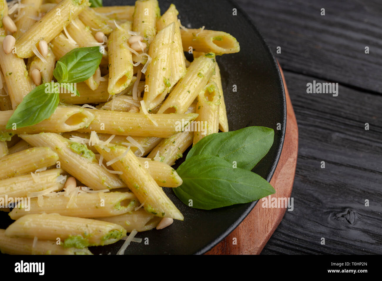 Dish pesto sauce on table hi-res stock photography and images - Alamy