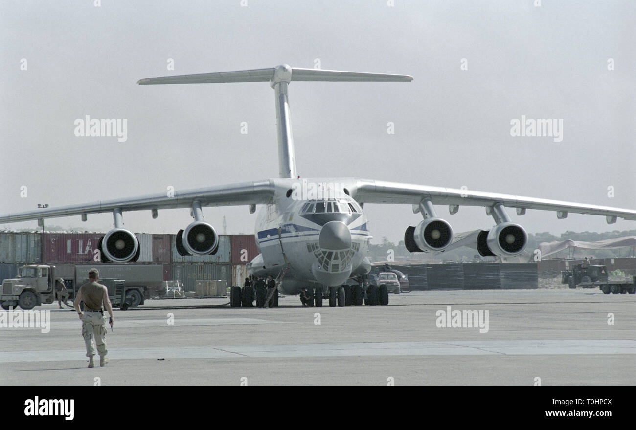 21st October 1993 A United Nations Ilyushin Il-76 transport jet ...