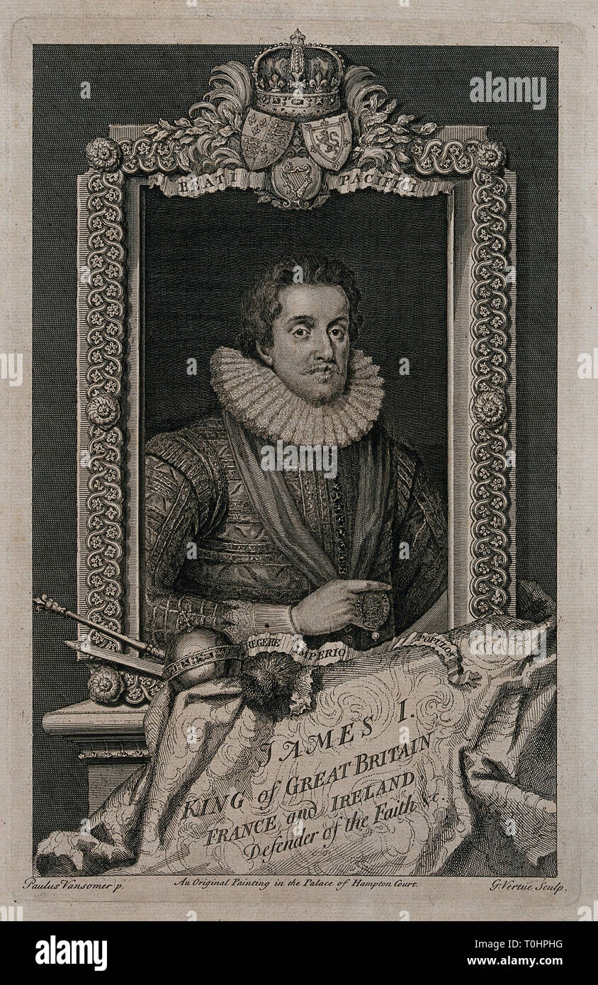 King James I of England Stock Photo - Alamy