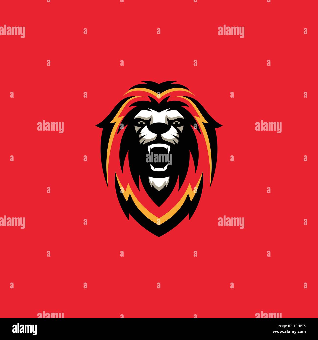 Logo lion vector vectors hi-res stock photography and images - Alamy