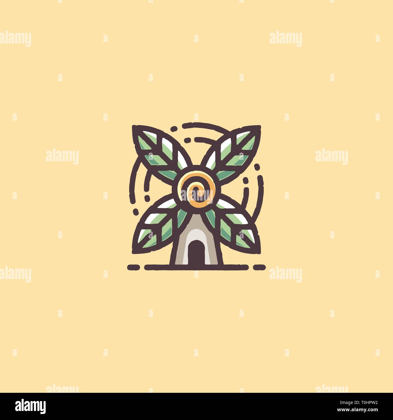 Windmill logo hi-res stock photography and images - Alamy