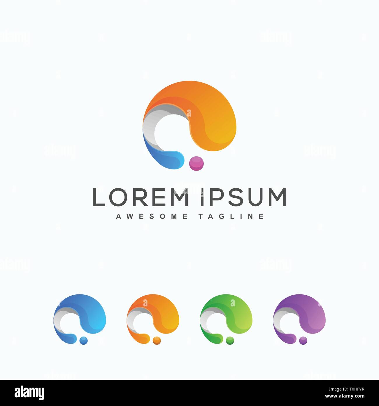 Abstract Flow illustration vector Design template. Suitable for ...