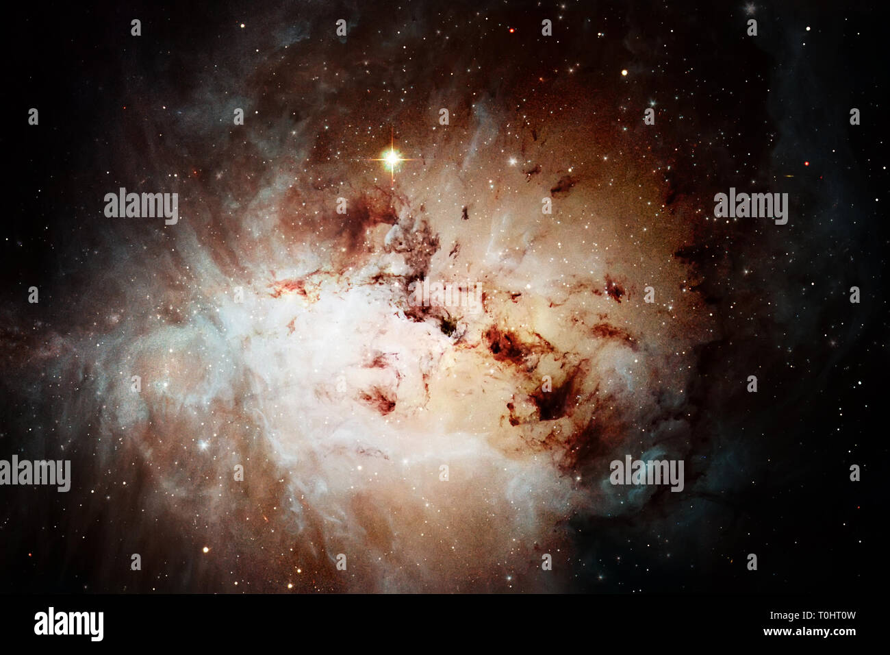 Nebulae and many stars in outer space. Elements of this image furnished ...