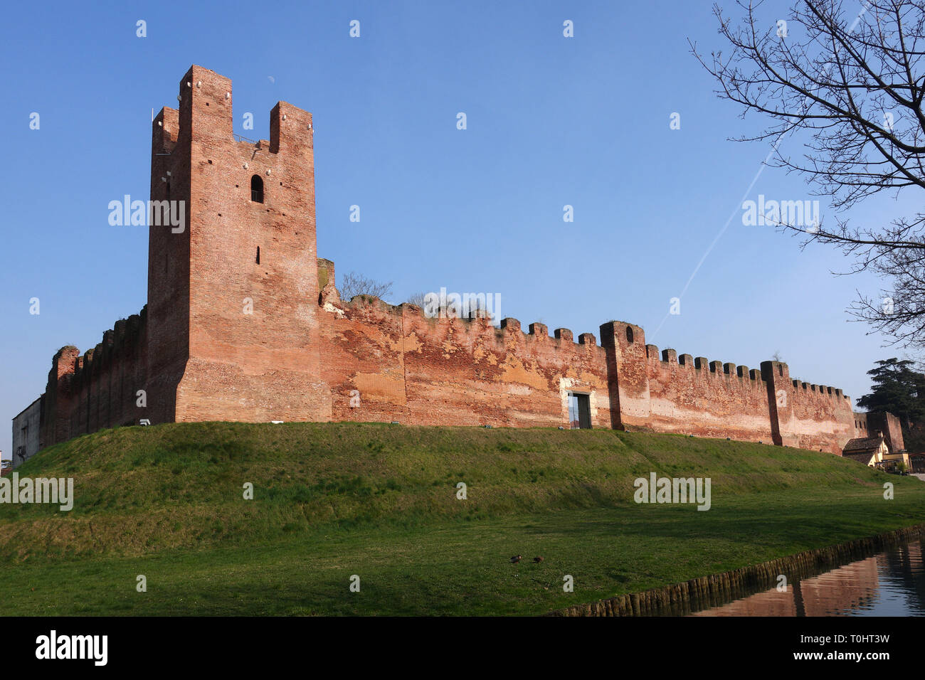 Castelfranco Veneto, Treviso / Italy - Ancient walls of Castelfranco ...