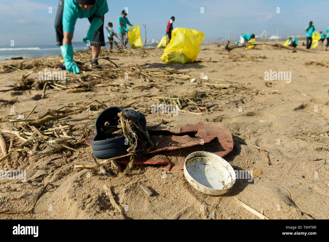 Durban, KwaZulu-Natal, South Africa, plastic pollution, community ...