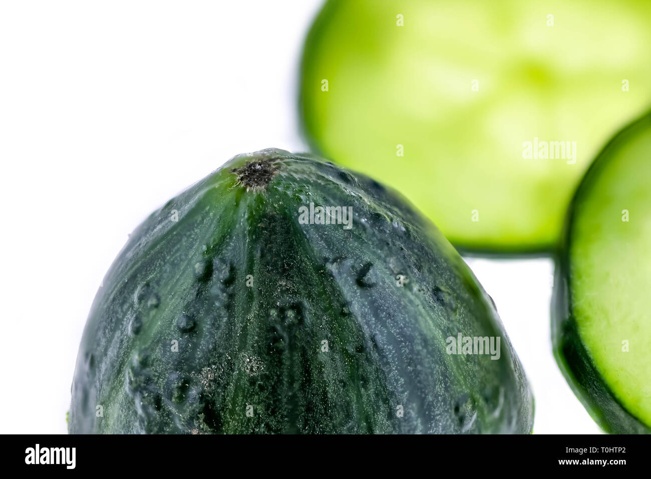 cucumber close up detail macro, healthy food Stock Photo - Alamy