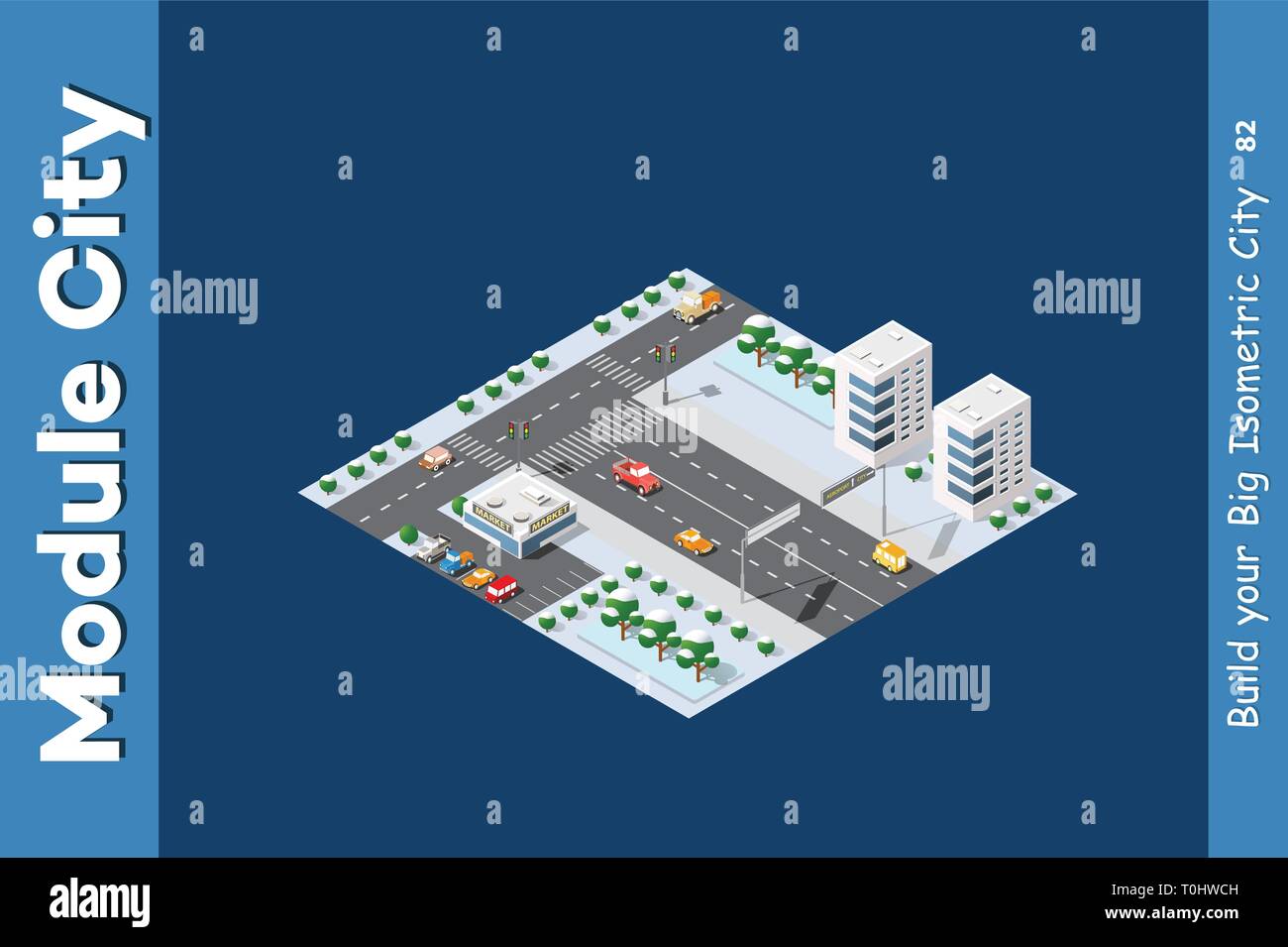 Isometric of the modern city Stock Vector Image & Art - Alamy