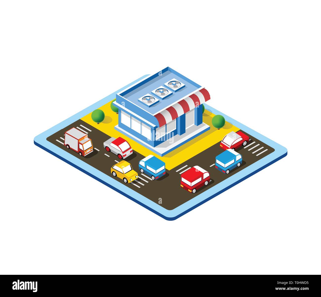 Isometric Colorful 3d Shop Stock Vector Image & Art - Alamy