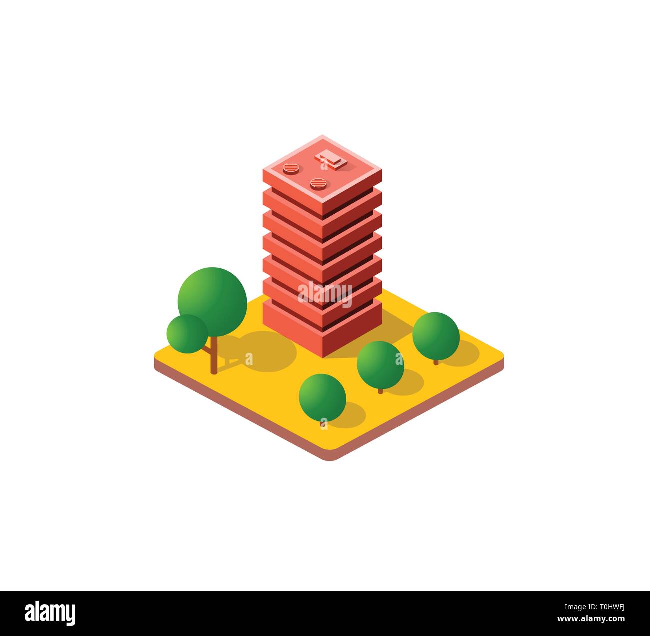 City 3d view Stock Vector Images - Alamy