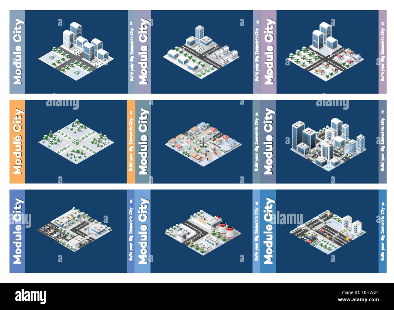 Illustration cartoon urban highway Stock Vector Images - Alamy
