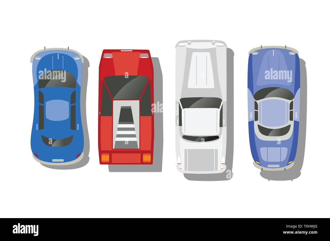 Top view modern car Stock Vector Images - Alamy
