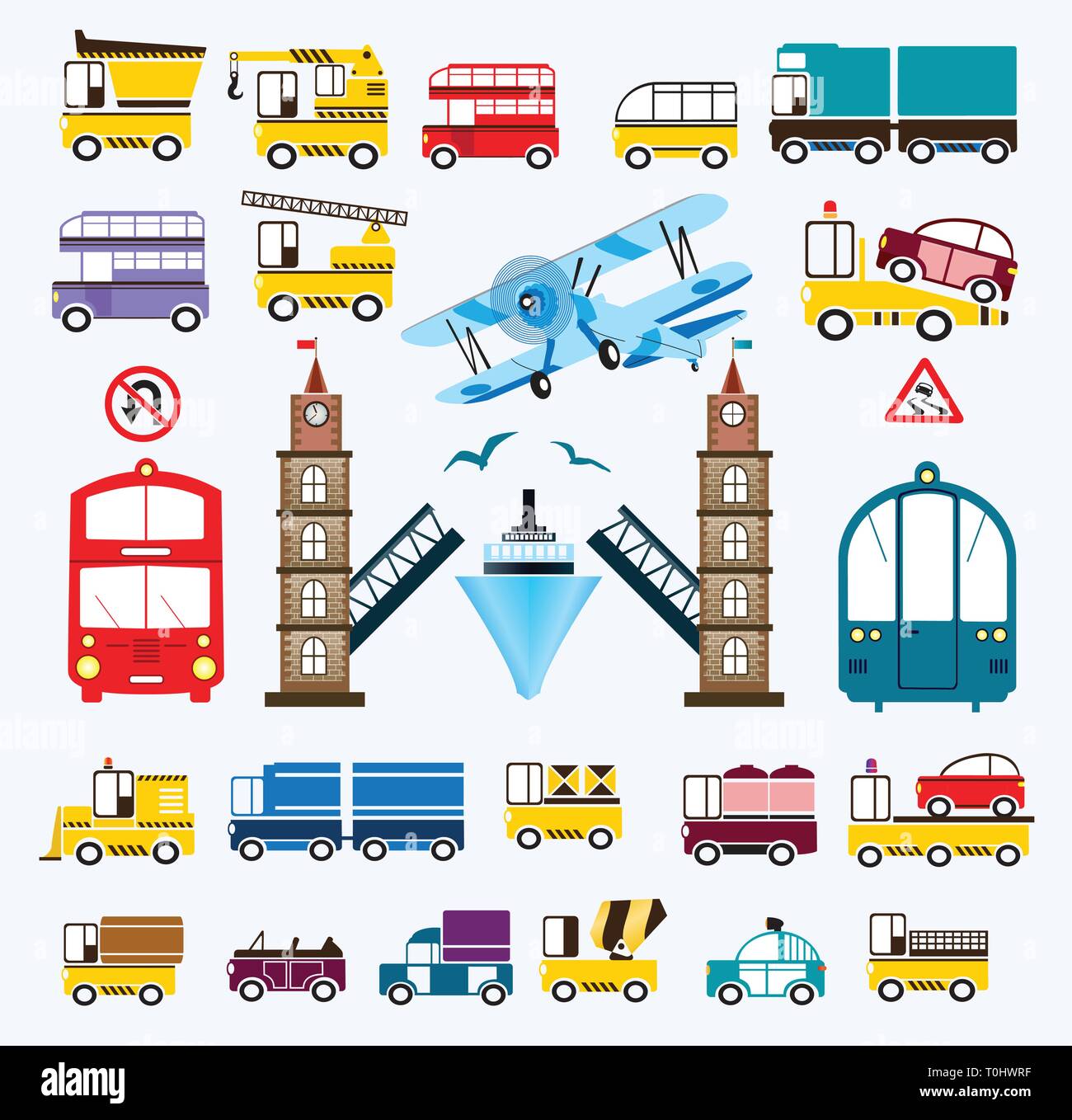 Bridge car automobile vehicle Stock Vector Images - Alamy