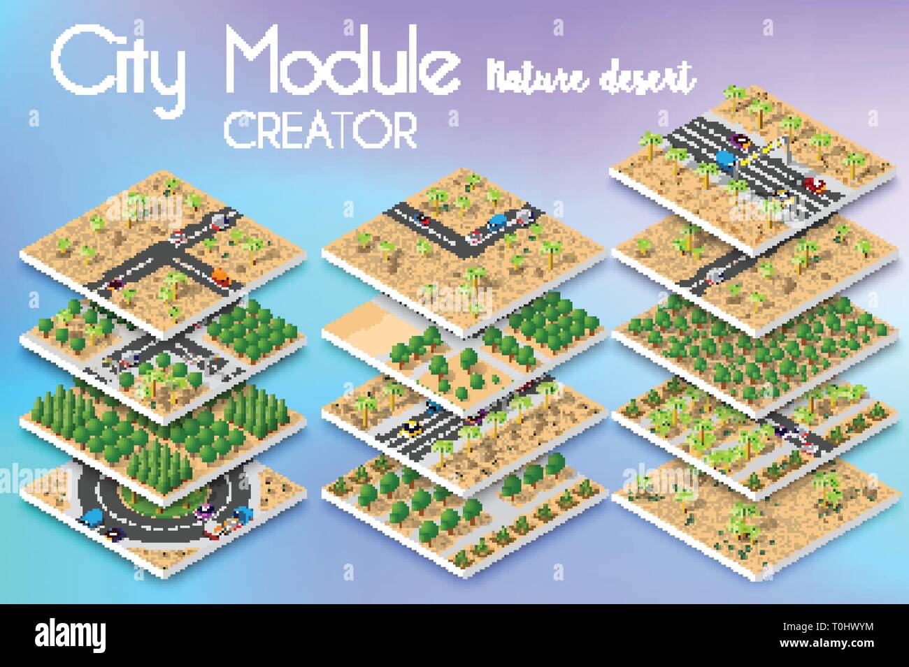 City scape landscape Stock Vector Images - Alamy