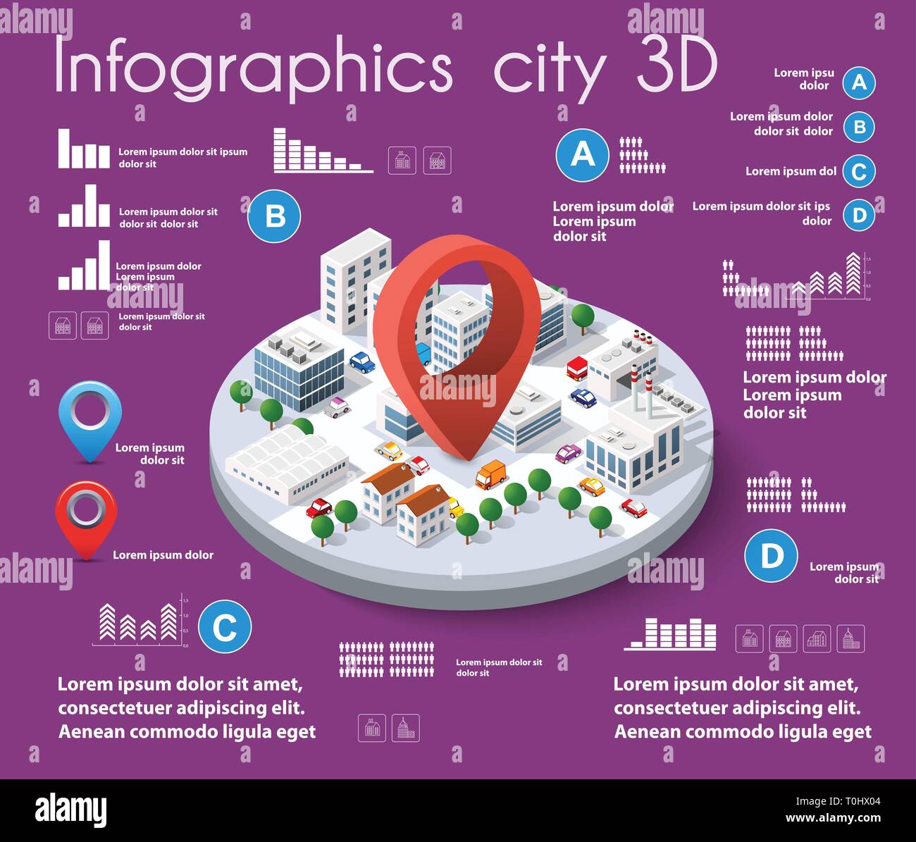 City isometric infographics Stock Vector Image & Art - Alamy