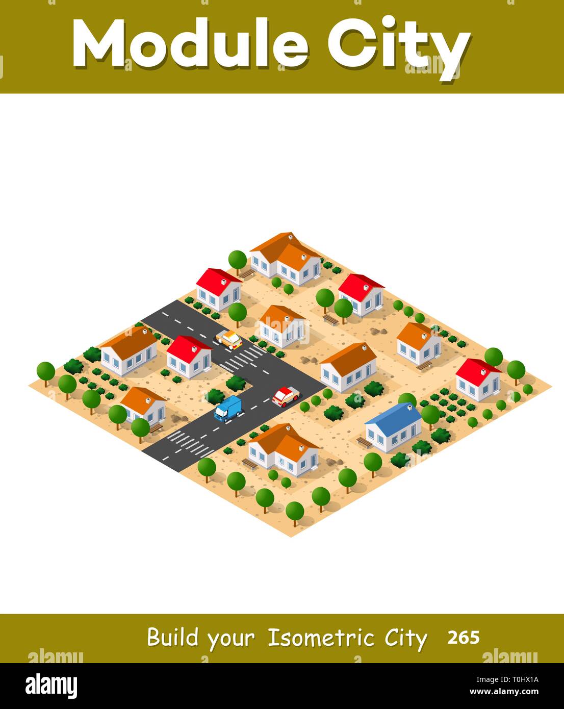 Isometric view of a farm Stock Vector Image & Art - Alamy