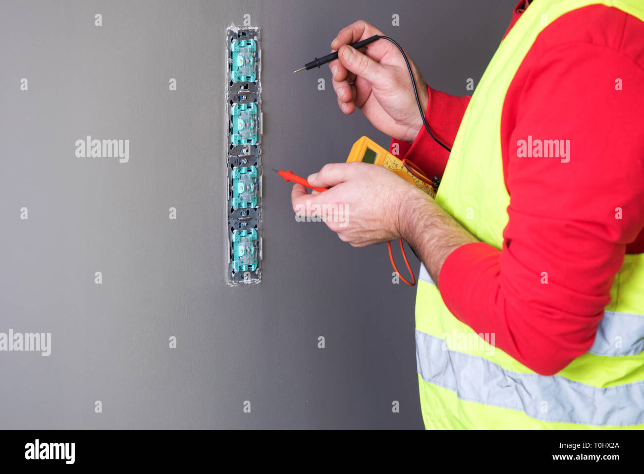 Electricians gloves hi-res stock photography and images - Alamy