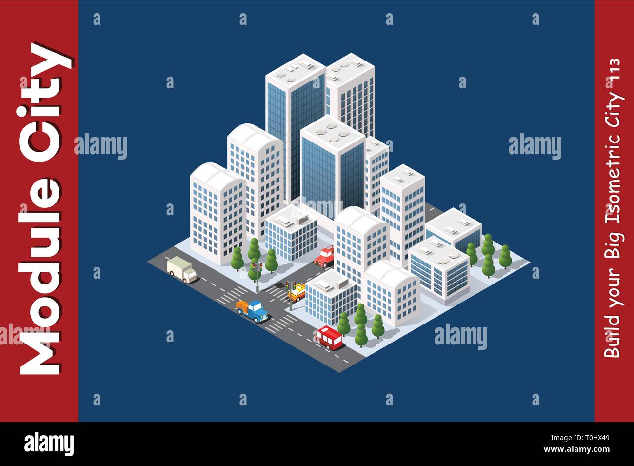 Isometric house facade Stock Vector Images - Alamy