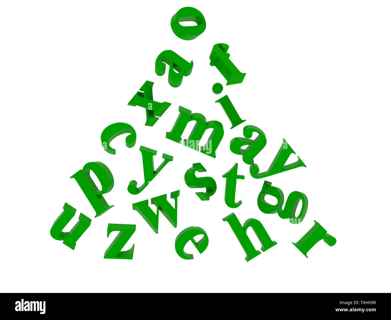 High resolution image alphabet. 3d illustration over white backgrounds ...