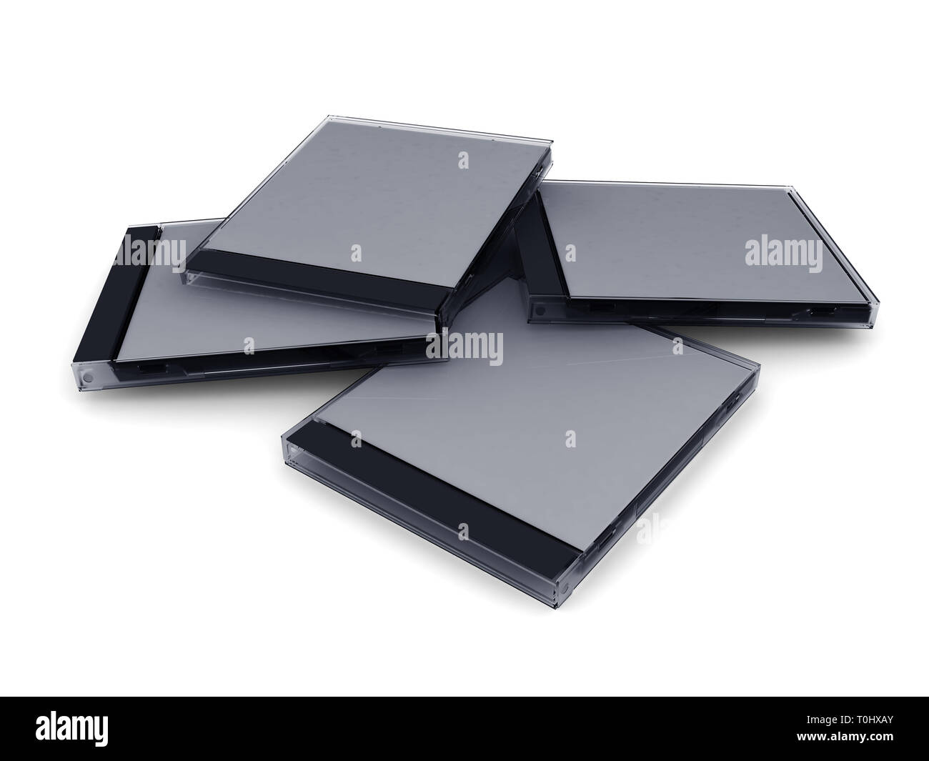 cd box on a white background. 3d illustration. High resolution image ...