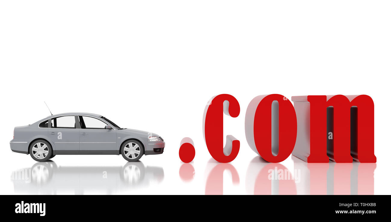 High resolution image. 3d illustration. Red symbol com Stock Photo - Alamy