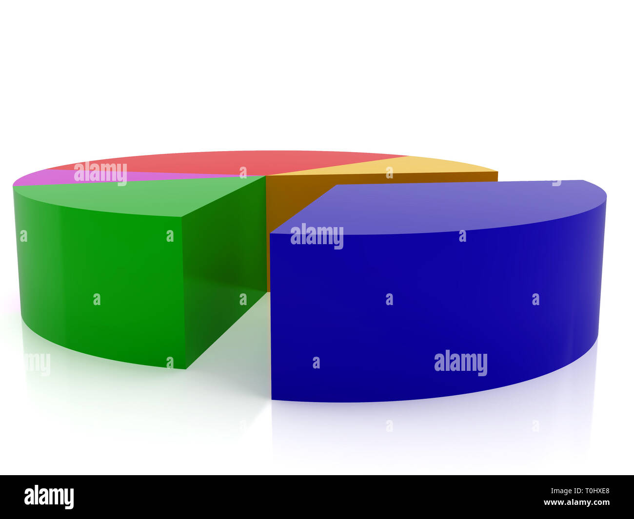 High resolution image diagram. 3d illustration over white backgrounds ...