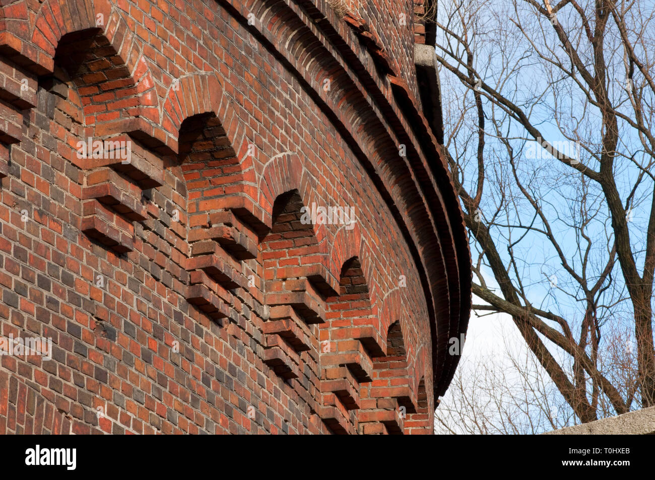 Brick wall of a fortress in the city of Kaliningrad Stock Photo - Alamy