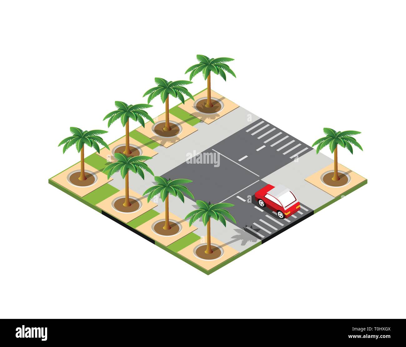 Road 3d Stock Vector Images - Alamy