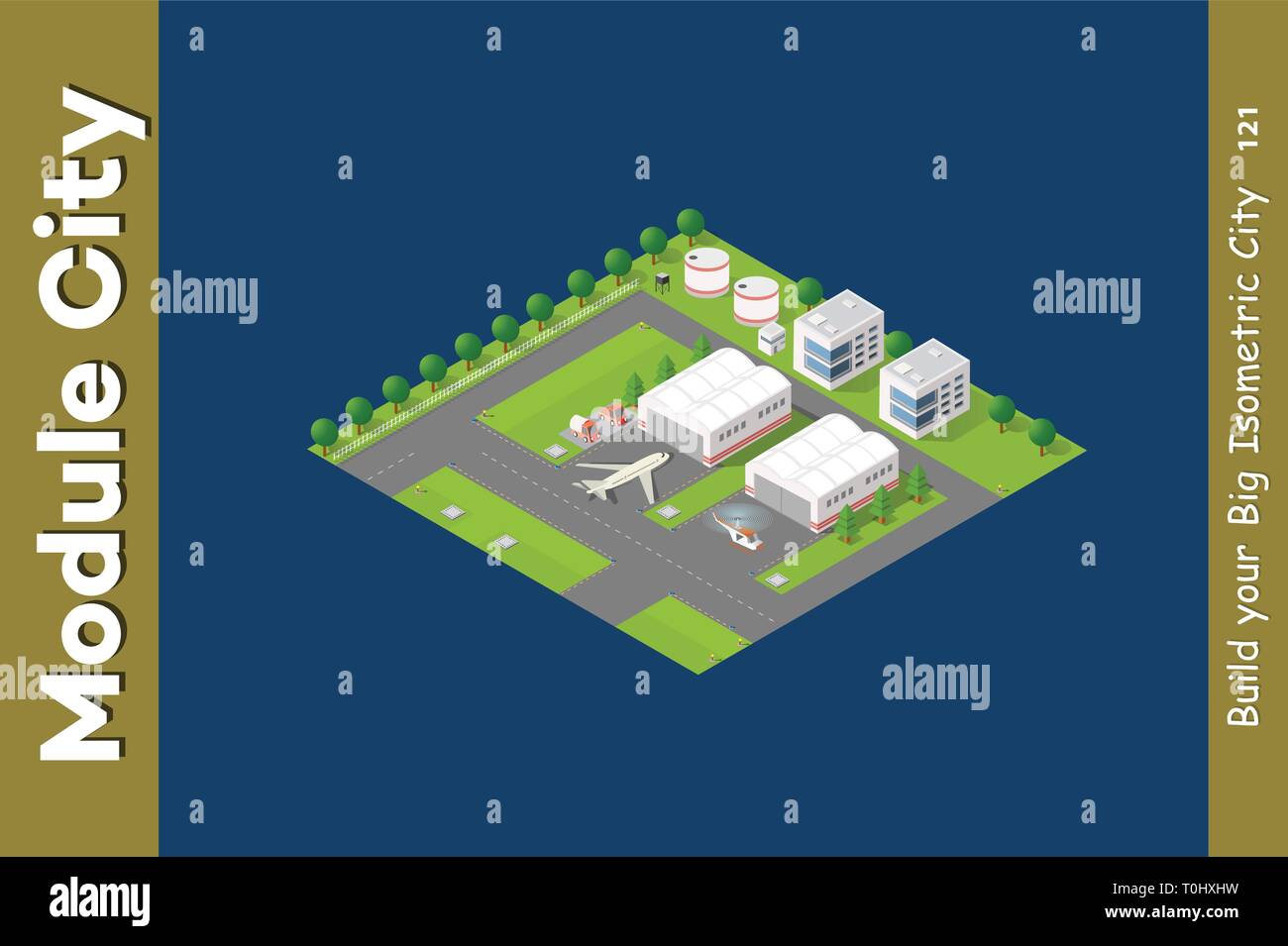 Building airport terminal Stock Vector Images - Alamy