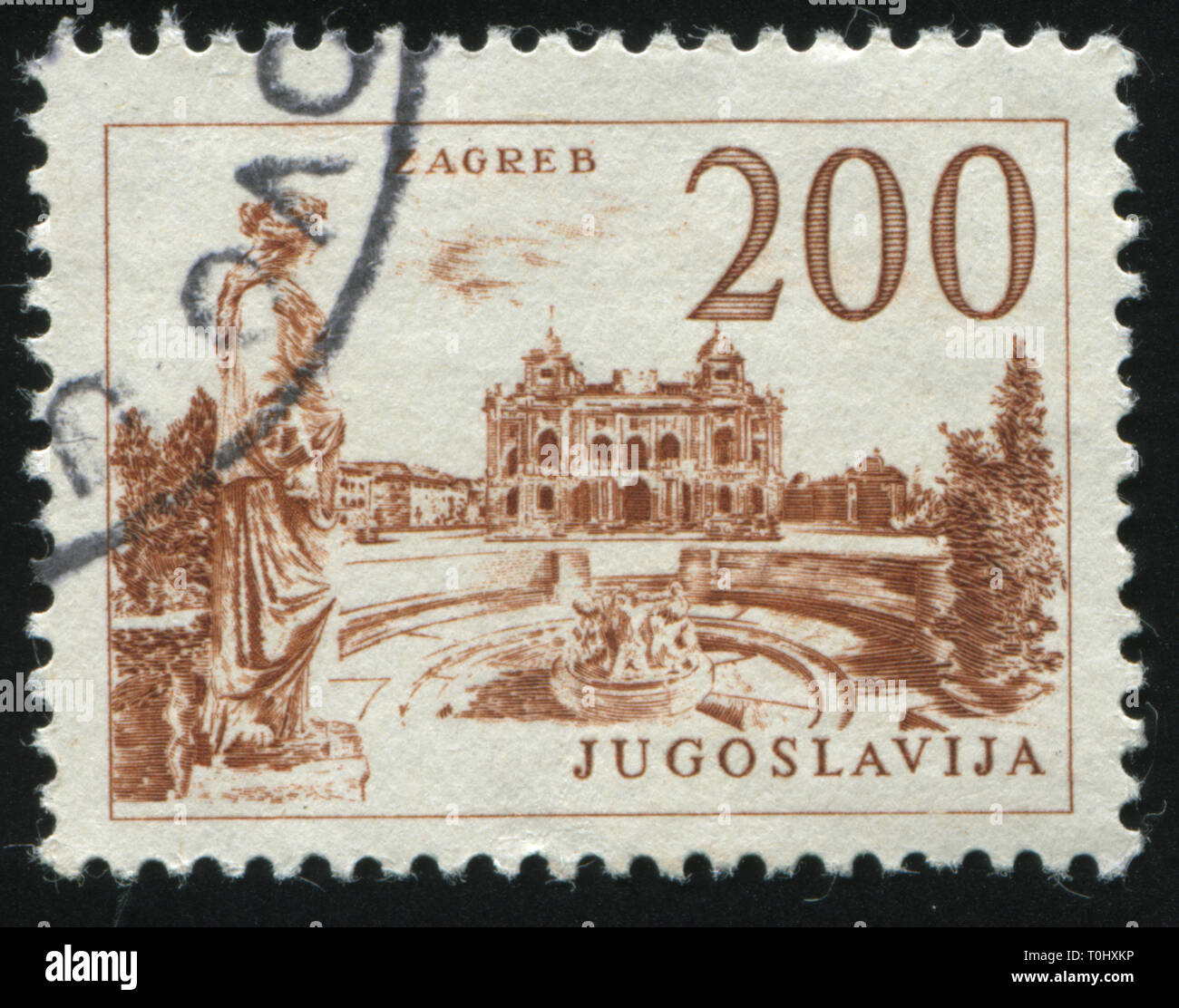 RUSSIA KALININGRAD, 12 NOVEMBER 2016: stamp printed by Yugoslavia ...