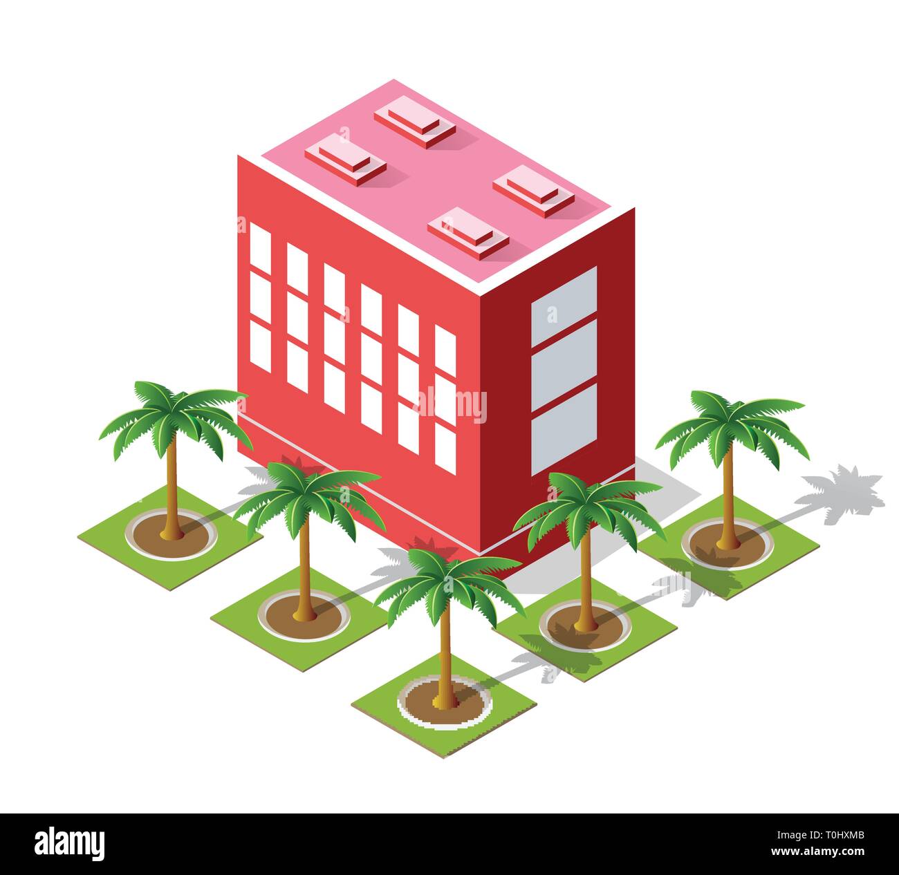 3d city landscape Stock Vector Images - Alamy