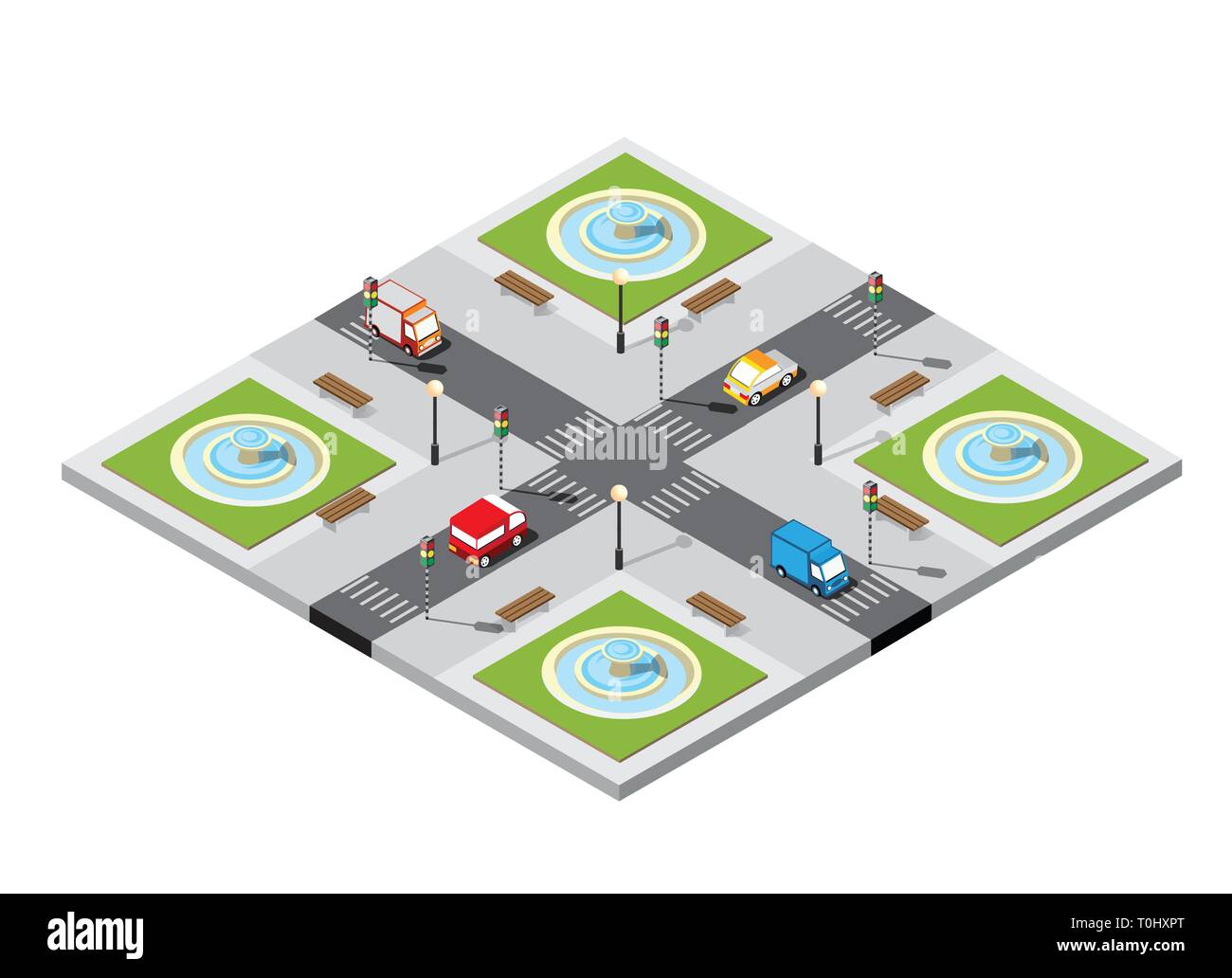 Intersection Stock Vector Images - Alamy