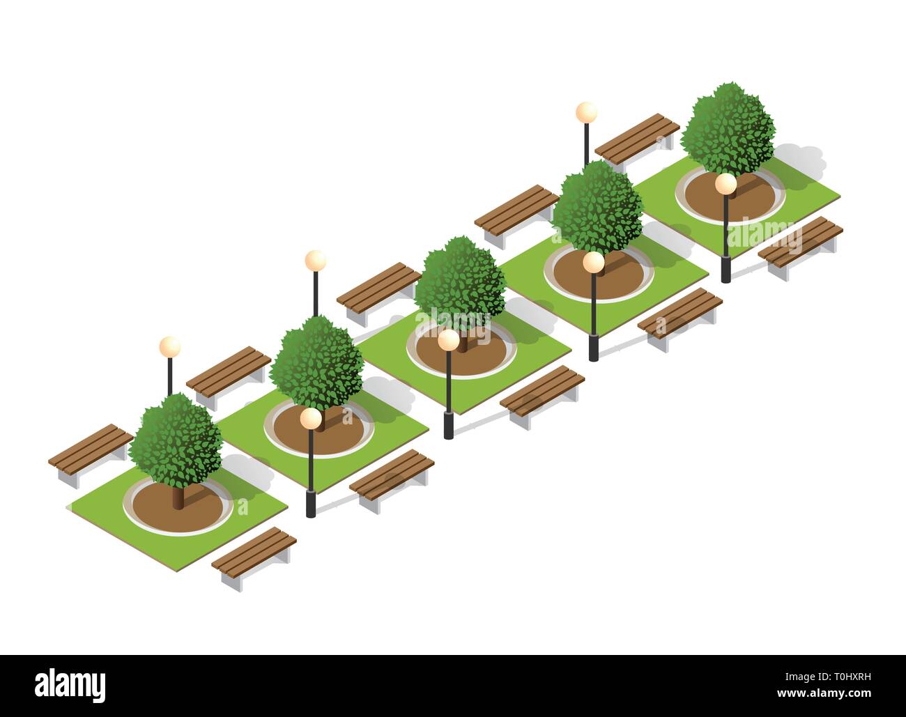 Nature background road trees Cut Out Stock Images & Pictures - Alamy