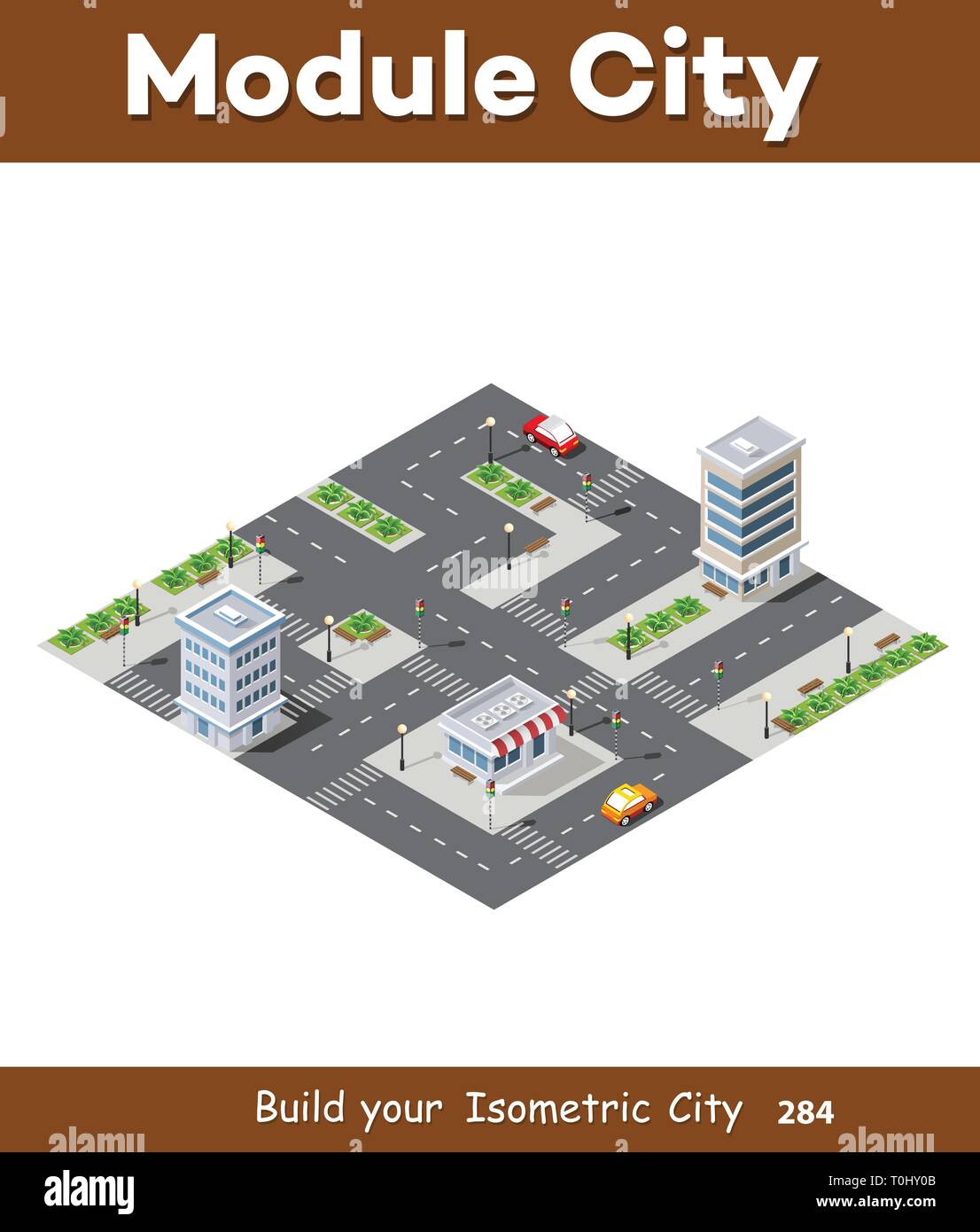 Car street view from above Stock Vector Images - Alamy