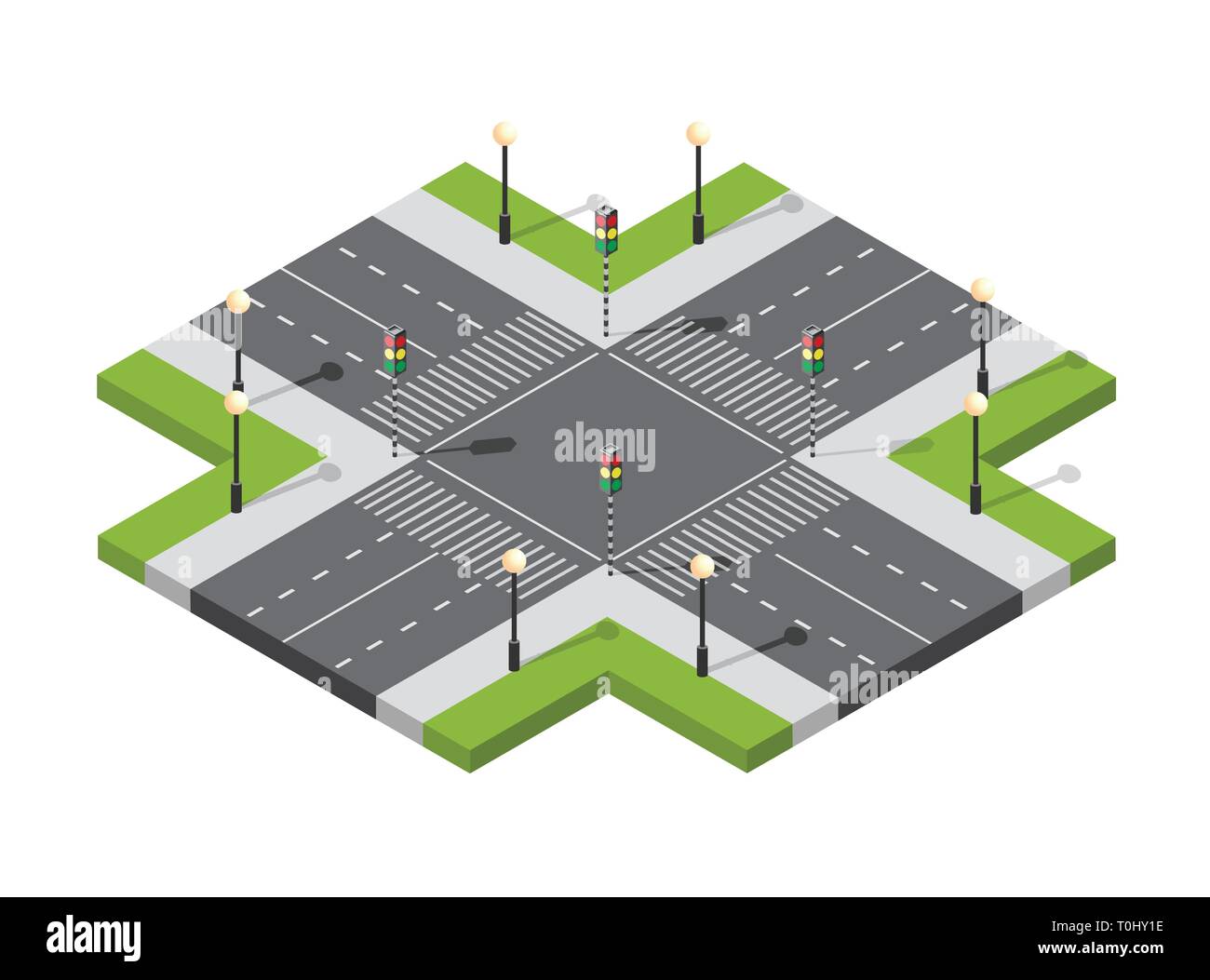 Cityscape view from top Cut Out Stock Images & Pictures - Alamy