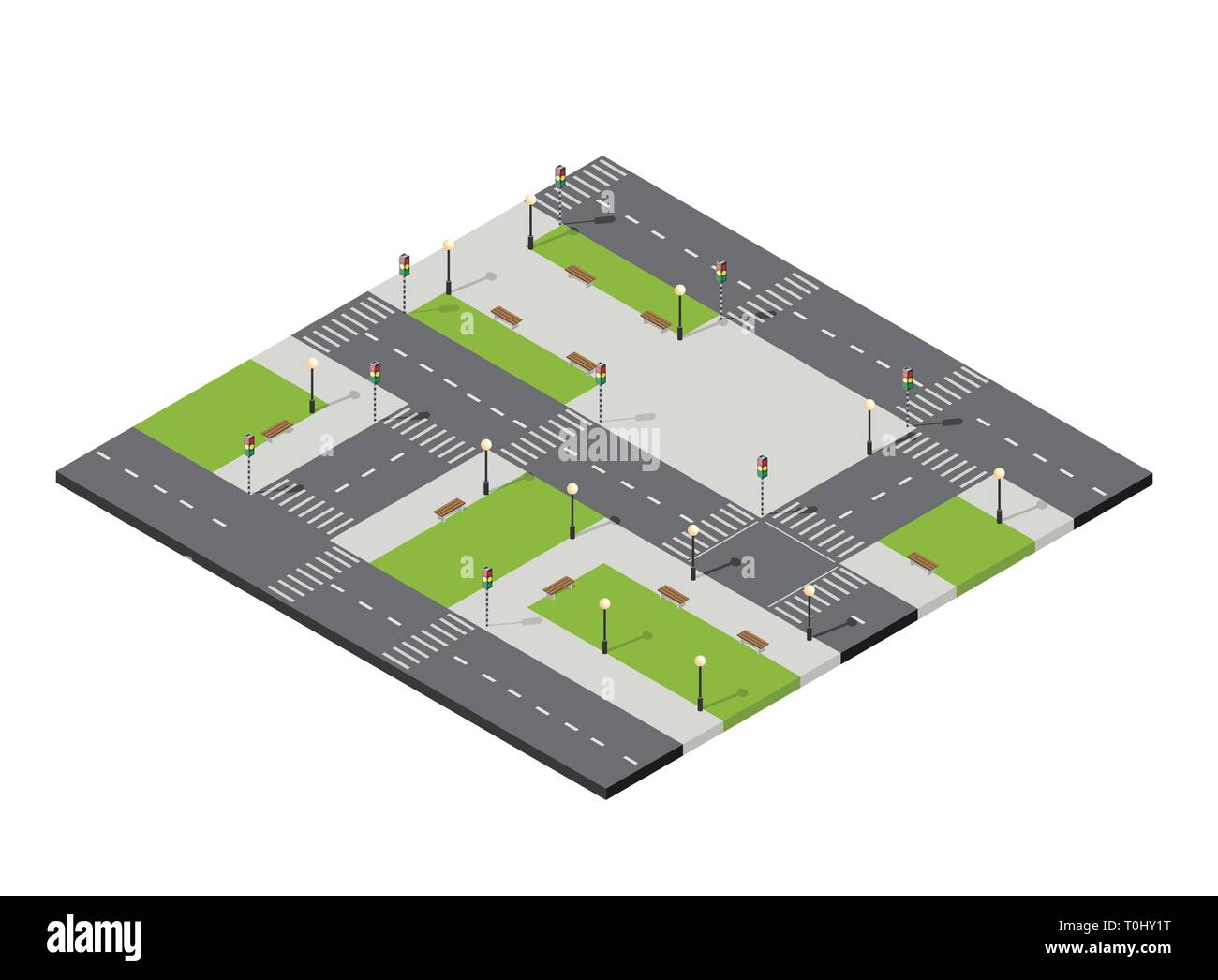 Street view Stock Vector Images - Alamy